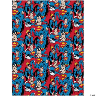 2 Yard Precut Cotton Fabric - Superman Crowd