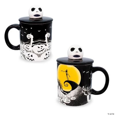 Disney The Nightmare Before Christmas Jack Ceramic Mug With Sculpted Lid