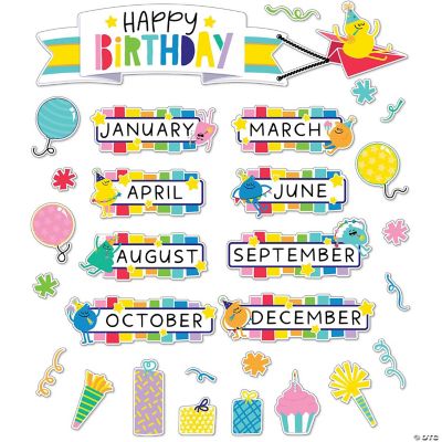 Happy Place Birthday Bulletin Board Set | Oriental Trading