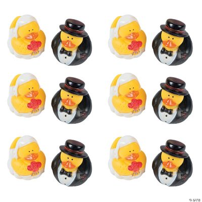 Charming Bride and Groom Rubber Ducks - 36 Pc. for Wedding Fun