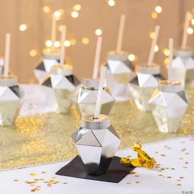 Bulk 36 Pc. Diamond Cups with Lids & Straws | Oriental Trading