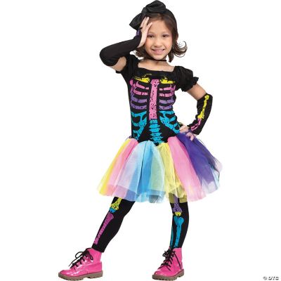 Toddler Girl’s Funky Punk Bones Costume | Oriental Trading