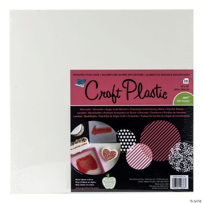 Grafix Foodsafe Craft Plastic Sheets 12"X12" 25/Pkg-Frosted .005