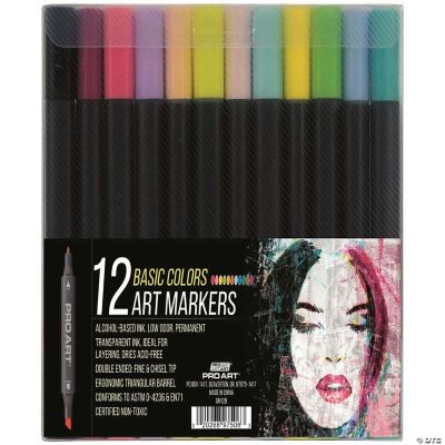 Pro Art Art Marker Set 12 pc. Basic Colors