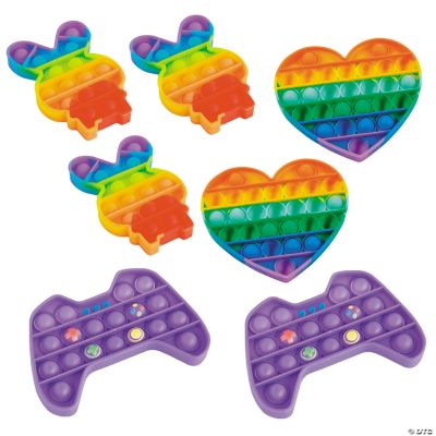 5" - 6 3/4" Bulk 48 Pc. Lotsa Pops Popping Fidget Toys Assortment ...