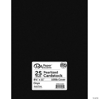 Paper Accents Cardstock 8.5"x 11" Pearlized 105lb Onyx 25pc | Oriental ...