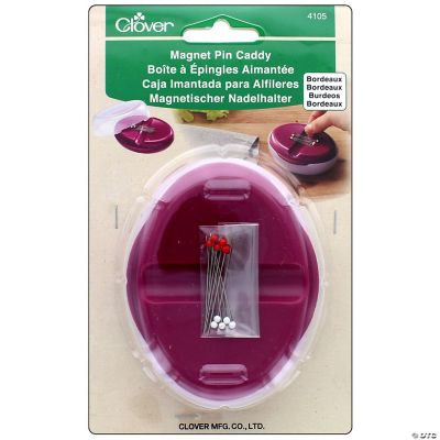 Clover Pin Cushion Magnet Pin Caddy Bordeaux