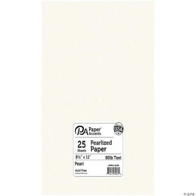Pearlized Paper 8 1/2 x 11 in. Pearl 25 pc.