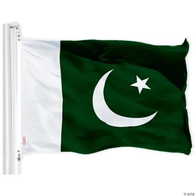G128 3x5 Ft Printed 150D Polyester Pakistan Flag | Oriental Trading