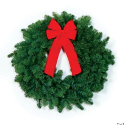 Alpine Farms 22" Fresh Pure Noble Fir Wreath With Red Bow
