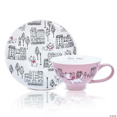 Disney The Aristocats Marie Ceramic Teacup and Saucer Set | Oriental ...