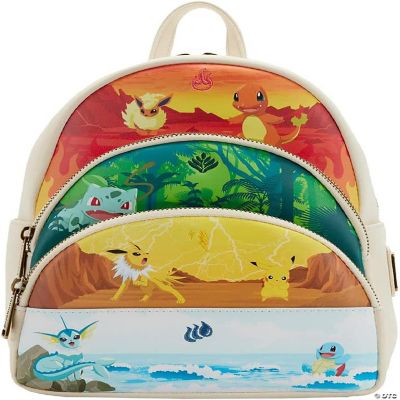 Loungefly Pokemon Elements Triple Pocket Mini Backpack | Oriental Trading