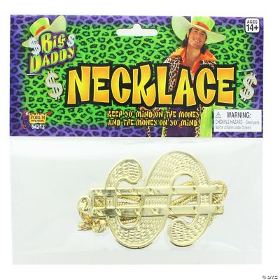 Dollar Money Pimp Costume Necklace | Oriental Trading