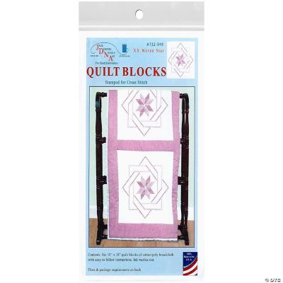 Jack Dempsey 18 in. Quilt Blocks - Woven Star