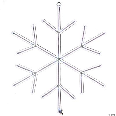 National Tree Company 18" Neon Style Lighted Snowflake Decoration