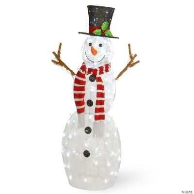 National Tree Company 48" Pre-Lit Snowman Decoration | Oriental Trading