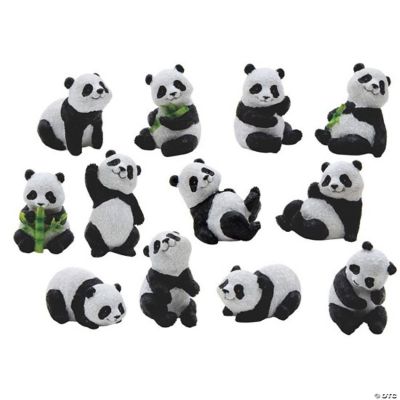 FC Design 12-PC Cute Panda Toy 2.25"H Mini Panda Figurine Set ...