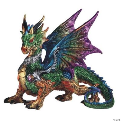 FC Design 9.5"W Green Dragon with Purple/Blue Wings Statue Fantasy ...