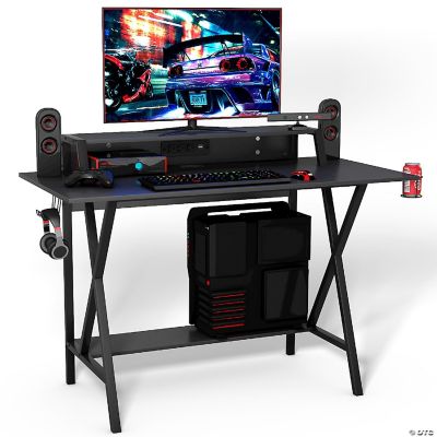 Gaming Desk All-In-One Professional Gamer Desk Cup Headphone Holder ...