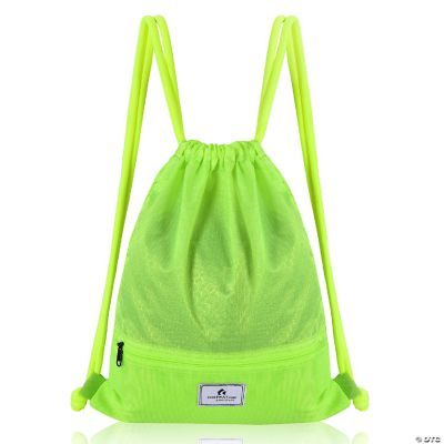 Costway Drawstring Backpack String Bag Folding Sports Sack w/Zipper ...