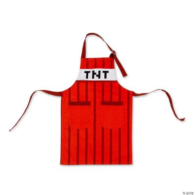 Minecraft Red TNT Youth Kitchen Cooking Apron | Oriental Trading