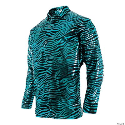 Adults Turquoise Tiger Shirt | Oriental Trading