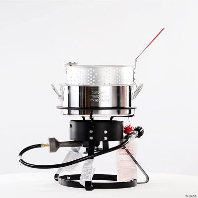 King Kooker Bolt Together Portable Propane Outdoor Cooker Package, 12 ...