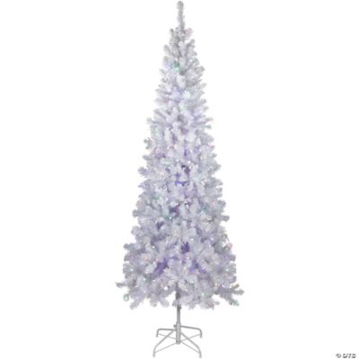 Northlight 7.5' Pre-Lit White Winston Pine Artificial Christmas Tree ...
