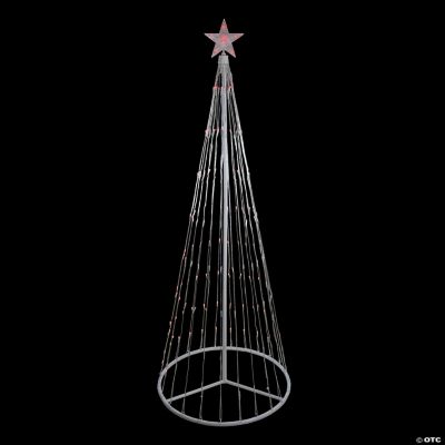 Northlight 6' Red LED Lighted Show Cone Christmas Tree Outdoor ...