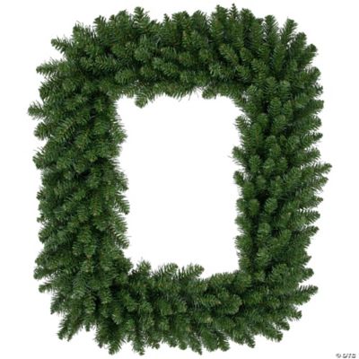 Northlight 36" Buffalo Fir Rectangular Artificial Christmas Wreath - Unlit