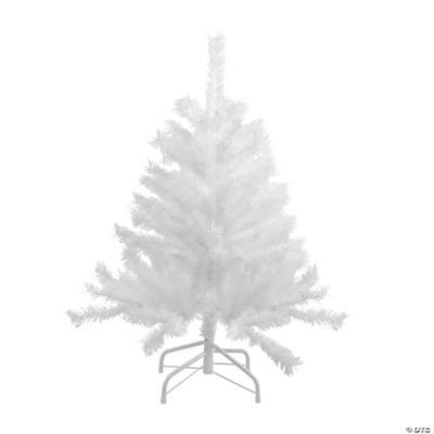 Northlight 3' Icy White Iridescent Spruce Artificial Christmas Tree ...