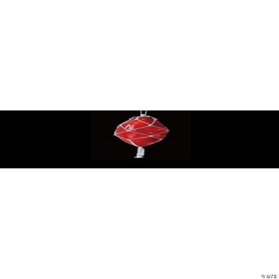 Barcana 20 Lighted Roped Red Finial Drop Outdoor Christmas Decoration ...