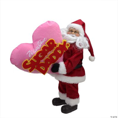 Northlight 12" Red and White Santa Claus Who's Your Sugar Daddy ...