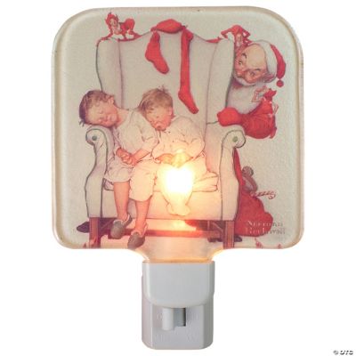 Northlight 6" Norman Rockwell 'Santa Looking at Two Sleeping Children ...