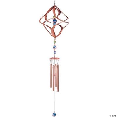 FC Design 31" Long Spiral Wind Chime with Copper Gem | Oriental Trading