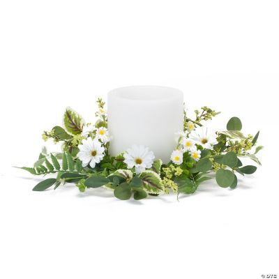 Melrose International Mixed Floral Wreath (Set Of 4) 17In