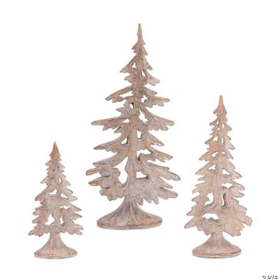 Melrose International Holiday Tree Decor (Set Of 3) 7.5In | Oriental ...