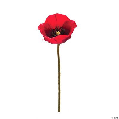 Melrose International Poppy Spray (Set Of 6) 26.5In