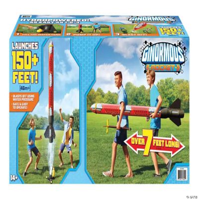 Mattel Ginormous Water Powedred Rocket 7+ Feet Launches 150+ Feet