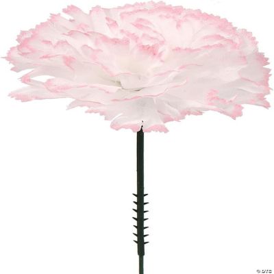 Floral Home Peppermint 7" Silk Carnation Picks 100pcs | Oriental Trading