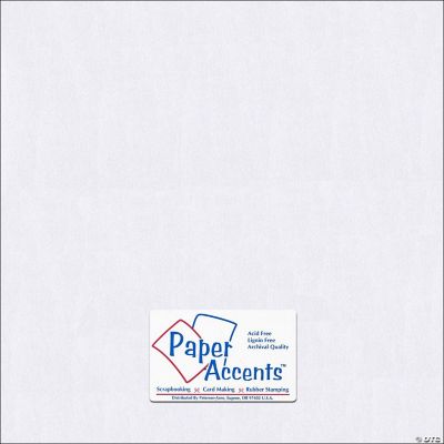 Paper Accents Pearlized 12x12 25pc 80lb Bright White