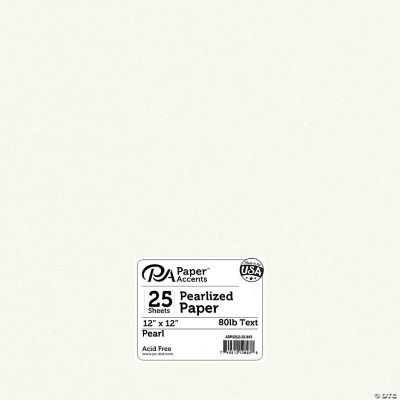 Paper Accents Pearlized 12x12 25pc 80lb Pearl