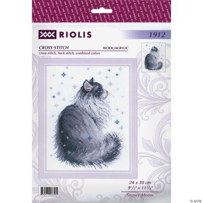 Riolis Cross Stitch Kit Snowy Meow