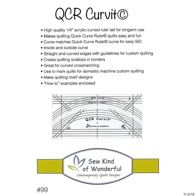 Sew Kind Of Wonderful Ruler QCR Curvit Set