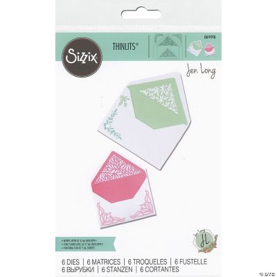 Sizzix Die Jen Long Thinlits Die Botanical Envelope Liner