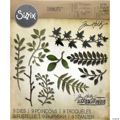 Sizzix Die Tim Holtz Thinlits Garden Greens