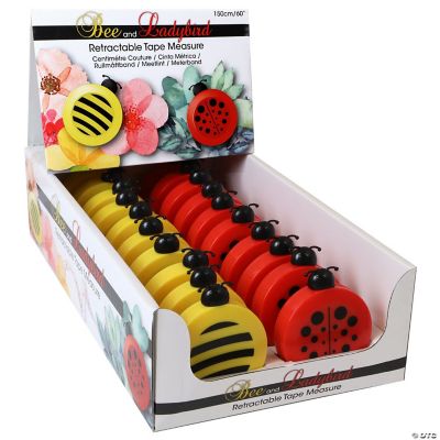 Tacony Tape Measures, Bee & Ladybug - 20pc