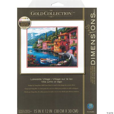 Dimensions Cross Stitch Kit 15x12" LakesideVillage
