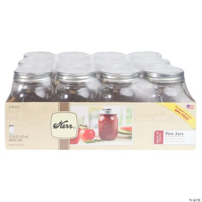 Kerr Jars Regular Mouth Pint 12pc | Oriental Trading