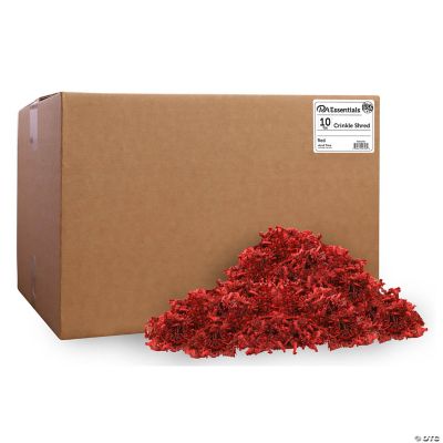 PA Essentials Crinkle Shred Box 10lb Red | Oriental Trading